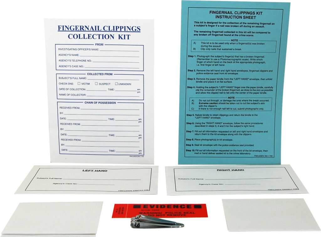 Fingernail Clippings Evidence Collection Kit, 25/Kit – Summit Scientific